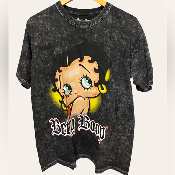 Betty Boop | Tops | Betty Boop Graphic Tee Large Black New | Poshmark